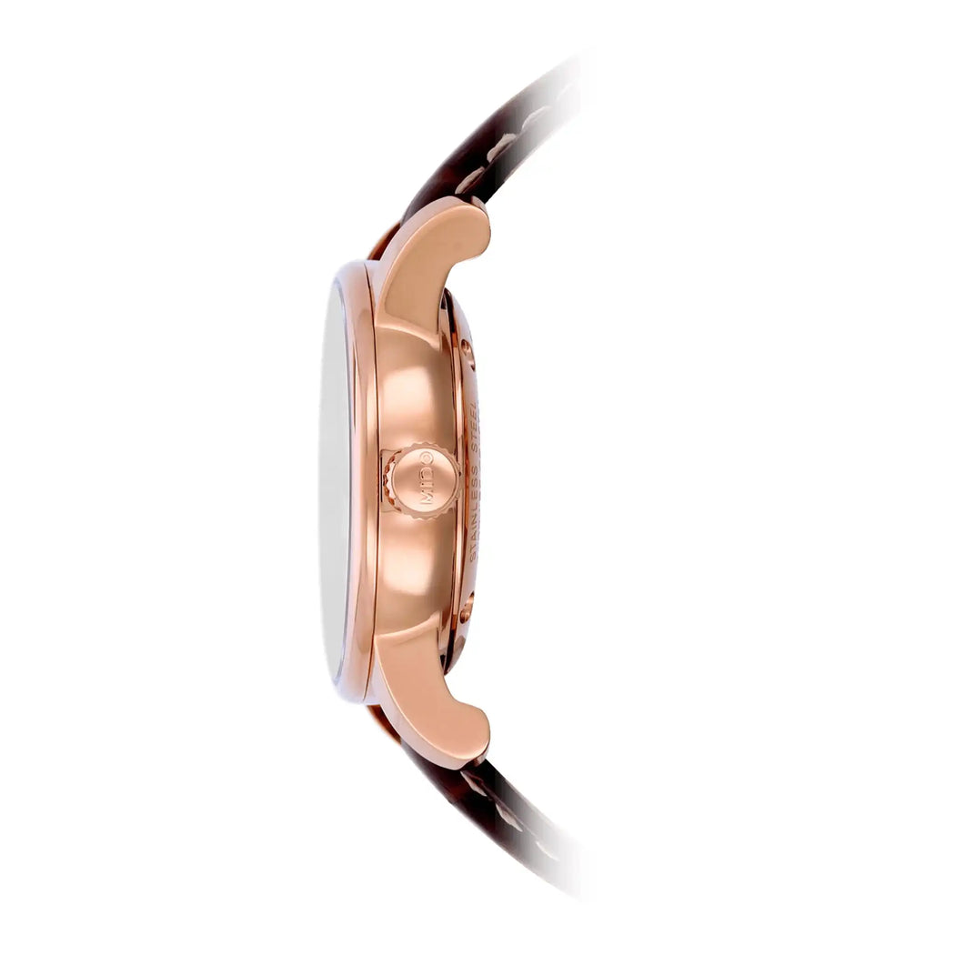 Mido Baroncelli Lady Automatic 29mm Rose Gold & White - Luxverse